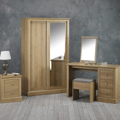 DEVON DRESSING TABLE SET OAK – Next Furniture Acton